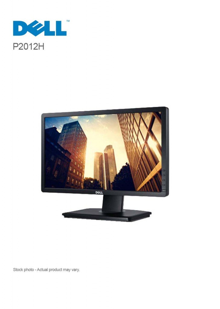 Dell Professional P2012H 20" Monitor with LED