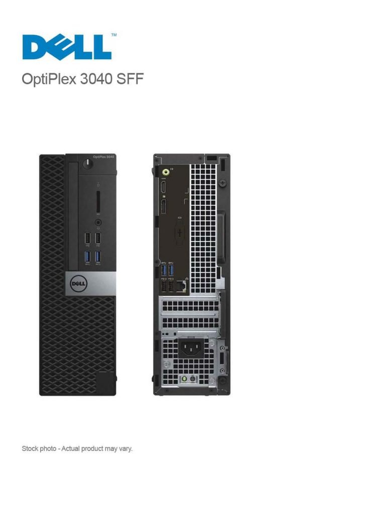 Dell OptiPlex 3040 SFF Core i5-6500 3.20GHz 8GB, 500 GB, WIN 10 64BIT