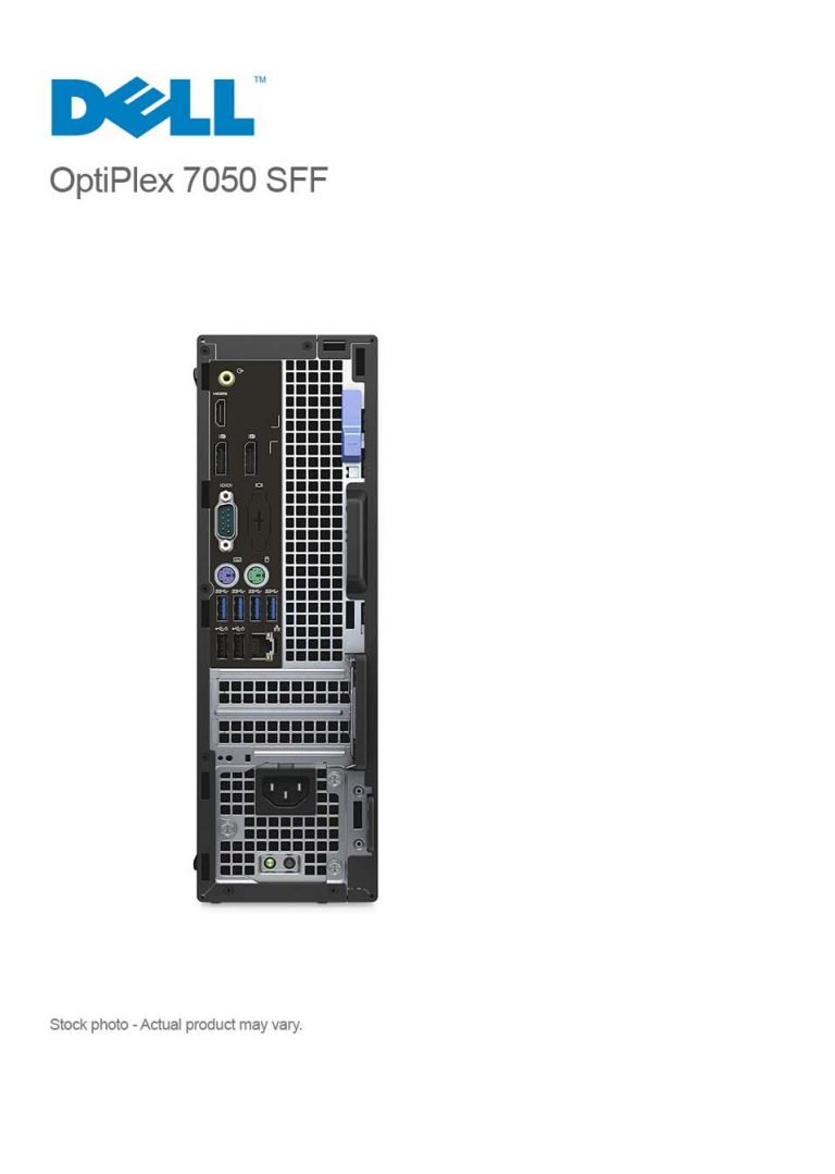 Dell OptiPlex 7050 SFF Core i7-7700 3.6GHz, 16GB, 512 MB M.2 NVMe, WIN ...