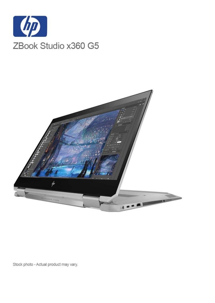 HP ZBook Studio x360 G5 Core i7-8750H, 32GB, 1 TB NVMe, 15.6"UHD 3840 x ...